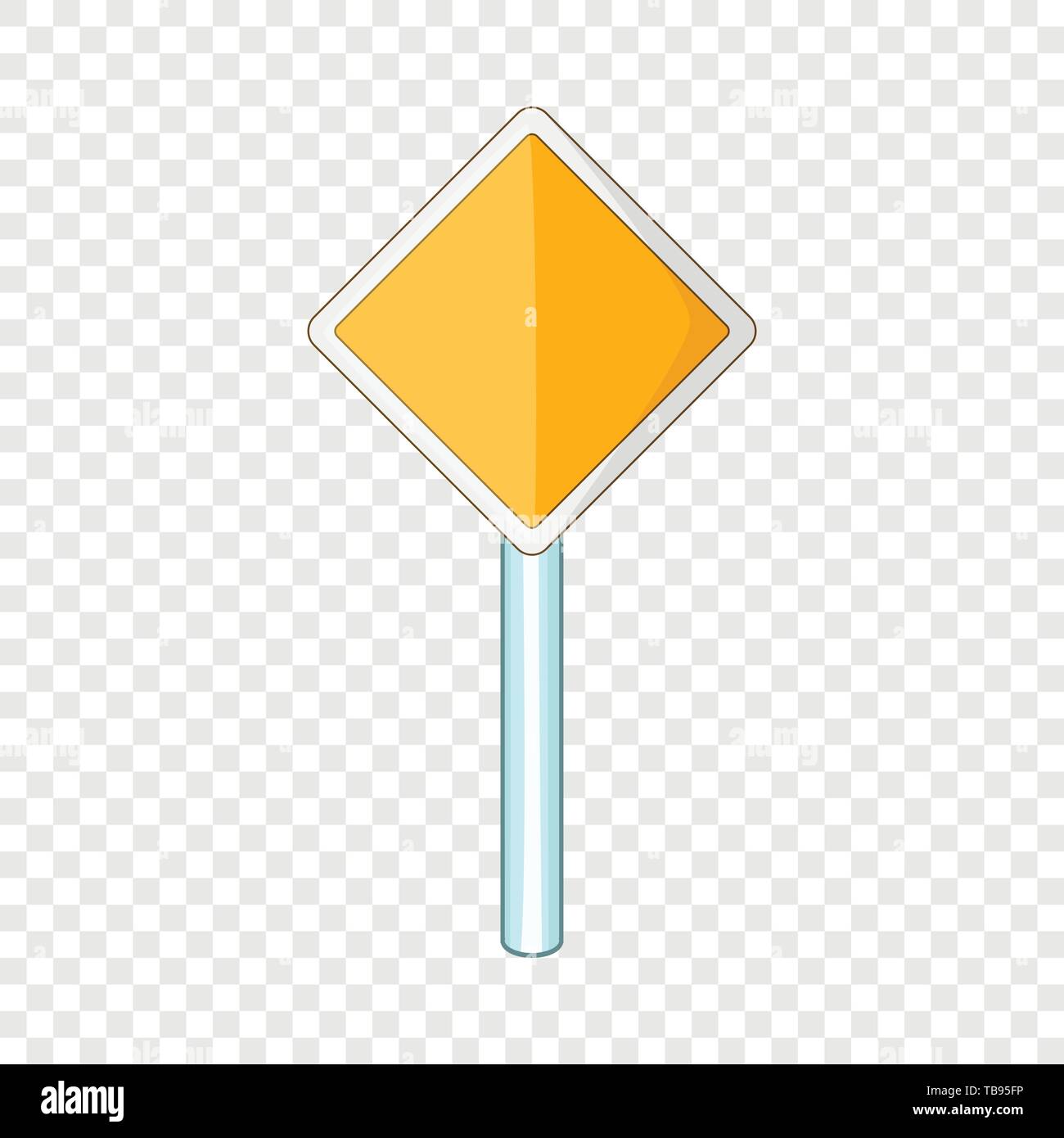 Priority road sign icon, cartoon style Stock Vector Image & Art - Alamy