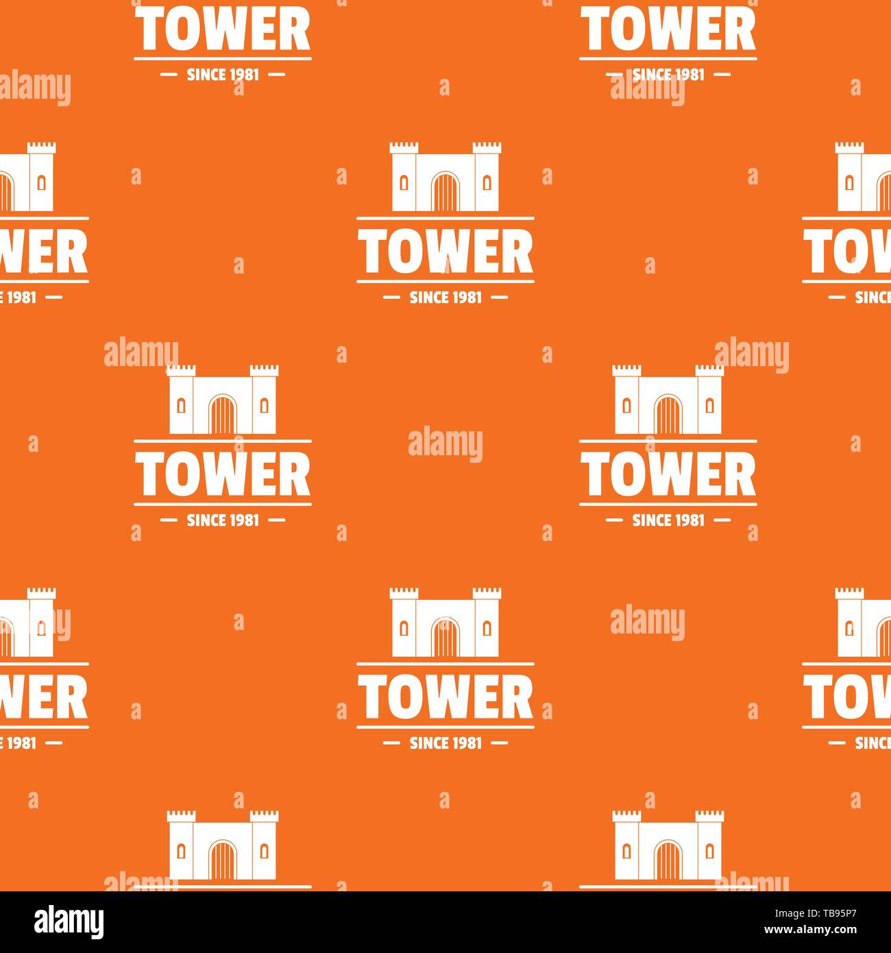 Luxury tower pattern vector orange Stock Vector Image & Art - Alamy