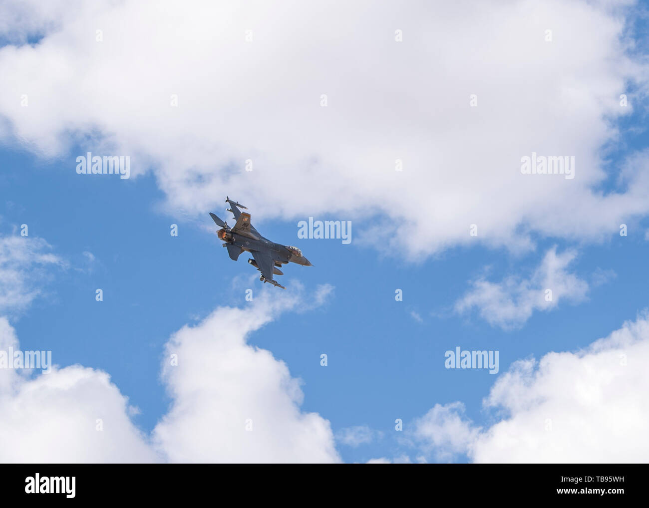 An F-16 Fighting Falcon takes flight during Red Flag-Exercise 19-1. Red ...
