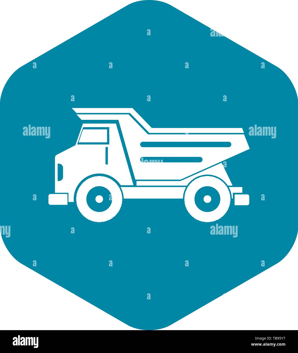 Dump truck icon simple Stock Vector Image & Art - Alamy