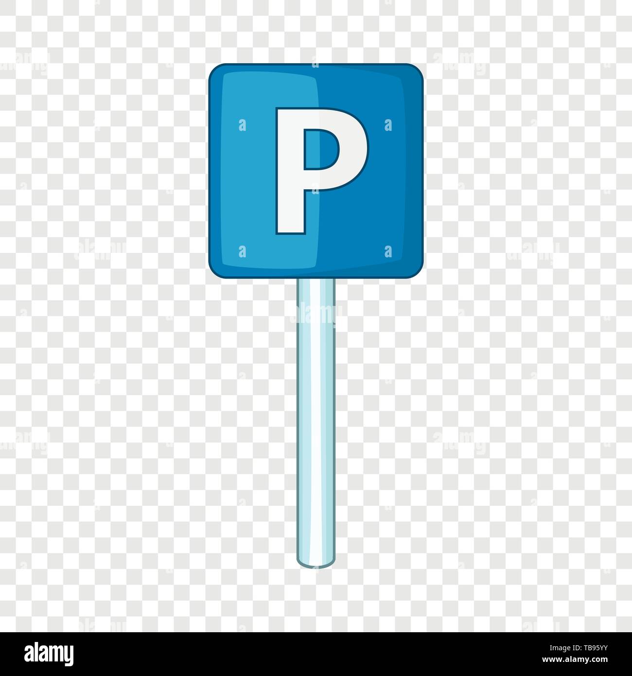 Parking sign icon, cartoon style Stock Vector Image & Art - Alamy