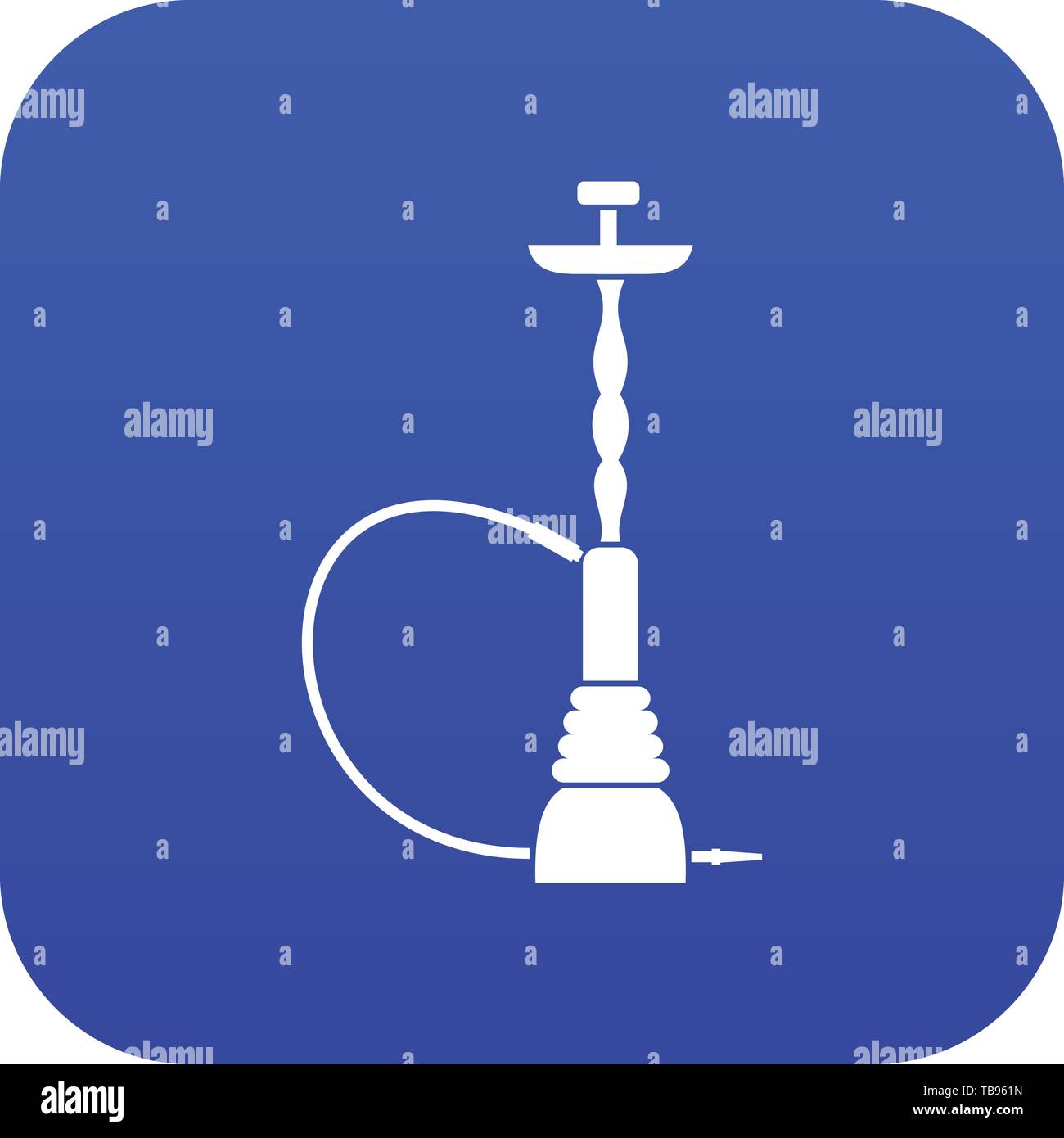 Hookah icon digital blue Stock Vector Image & Art - Alamy