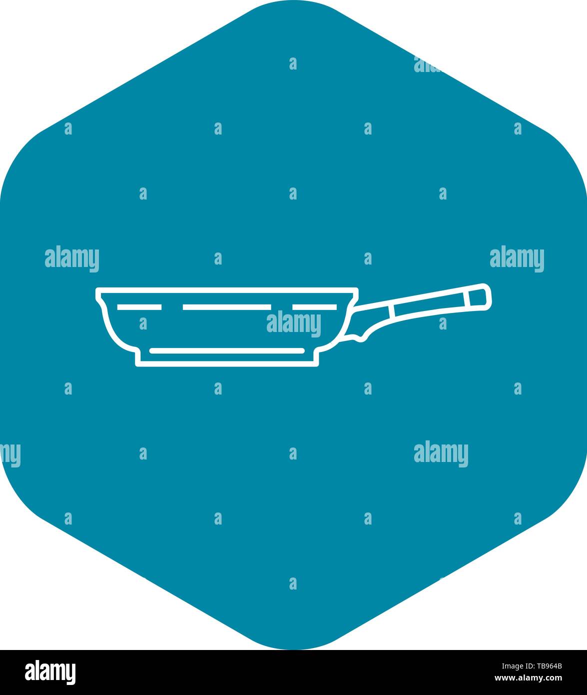 Side of griddle icon, outline style Stock Vector Image & Art - Alamy