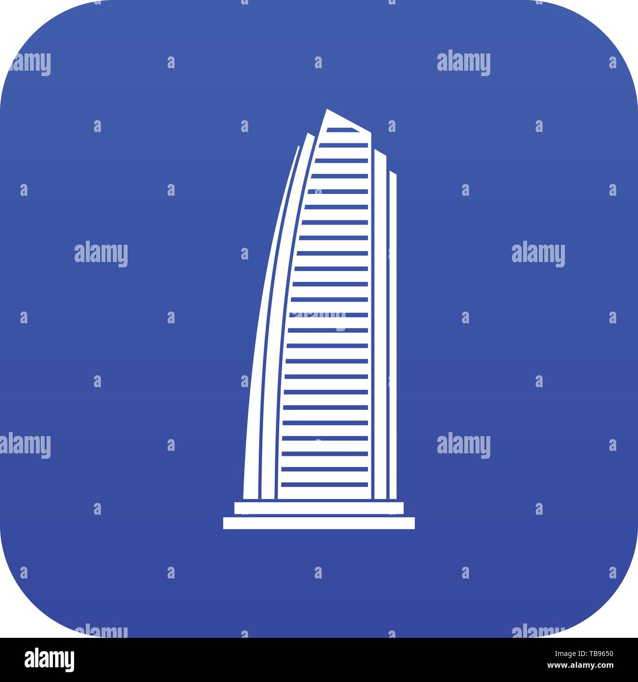 Skyscraper icon digital blue Stock Vector Image & Art - Alamy