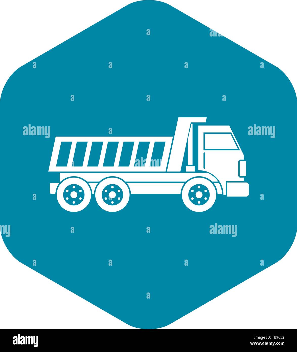Dumper truck icon simple Stock Vector Image & Art - Alamy