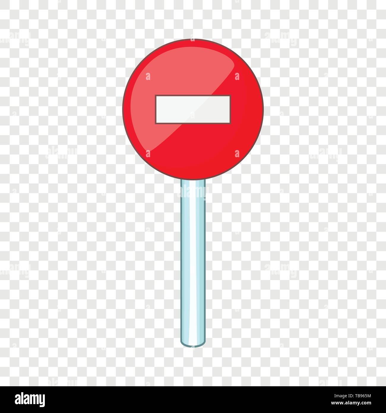 No entry traffic icon, cartoon style Stock Vector Image & Art - Alamy