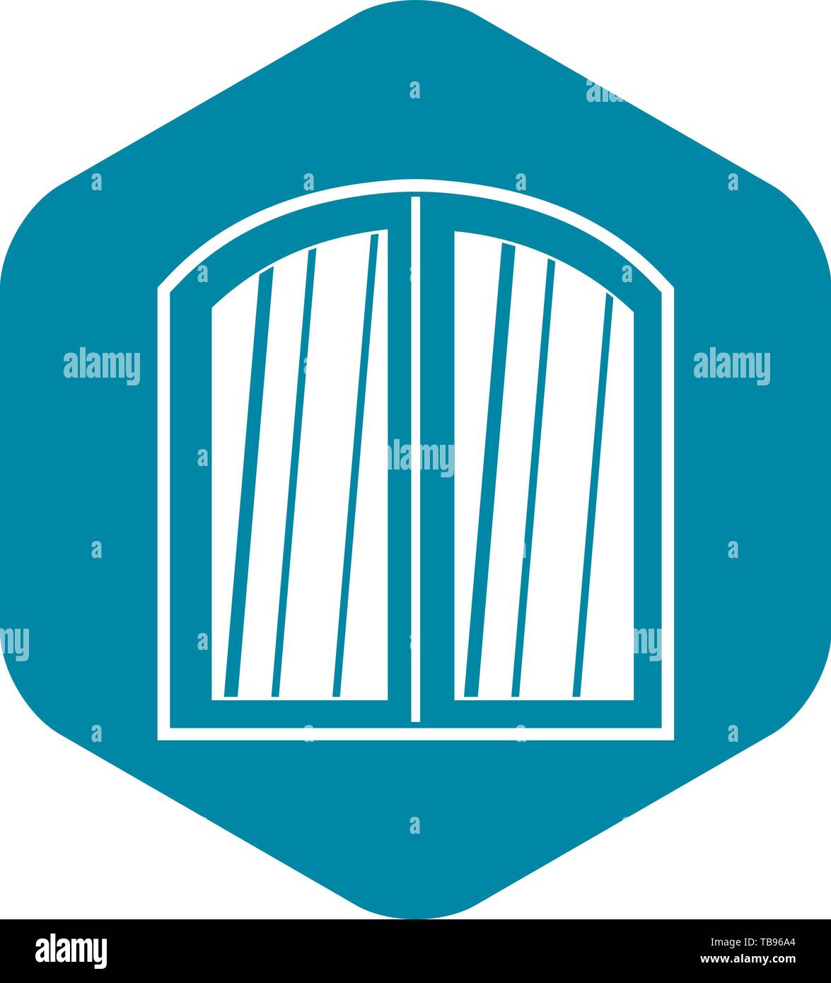 White window arched frame icon simple Stock Vector Image & Art - Alamy