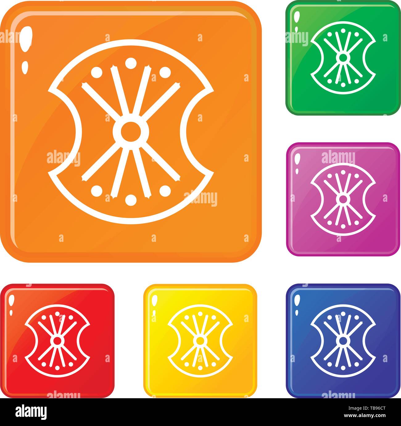 Wooden shield icons set vector color Stock Vector Image & Art - Alamy