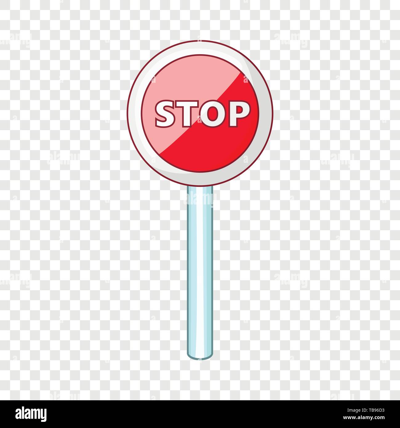 Red stop sign icon, cartoon style Stock Vector Image & Art - Alamy