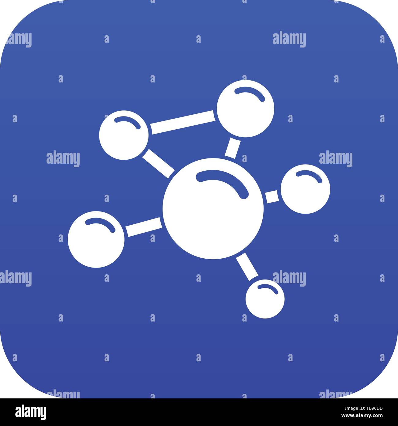 Molecule molecular icon blue vector Stock Vector Image & Art - Alamy