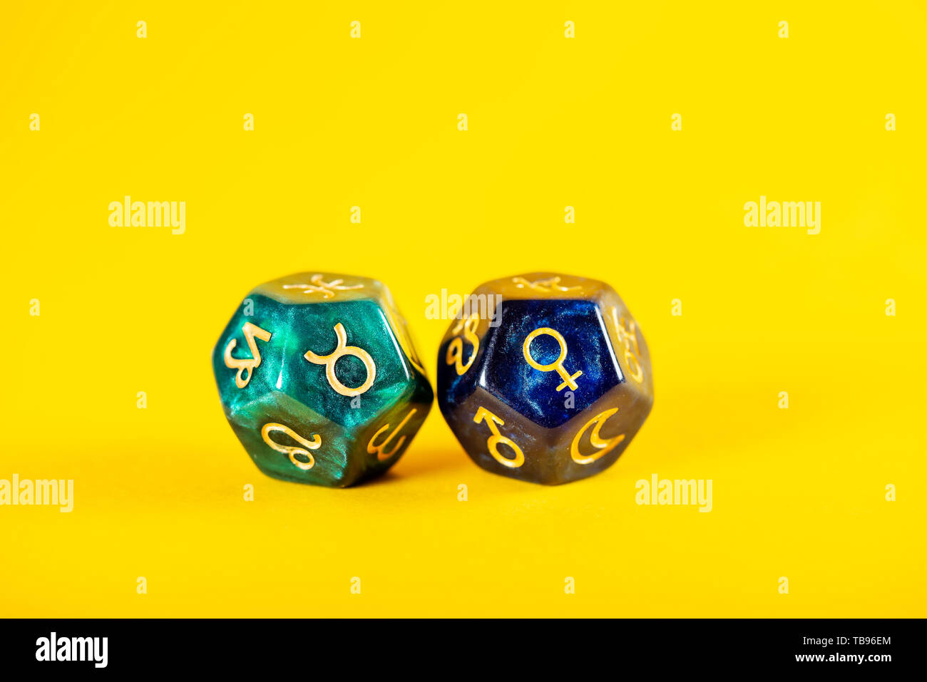 Astrology Dice with zodiac symbol of Taurus Apr 20 - May 20 and its ...