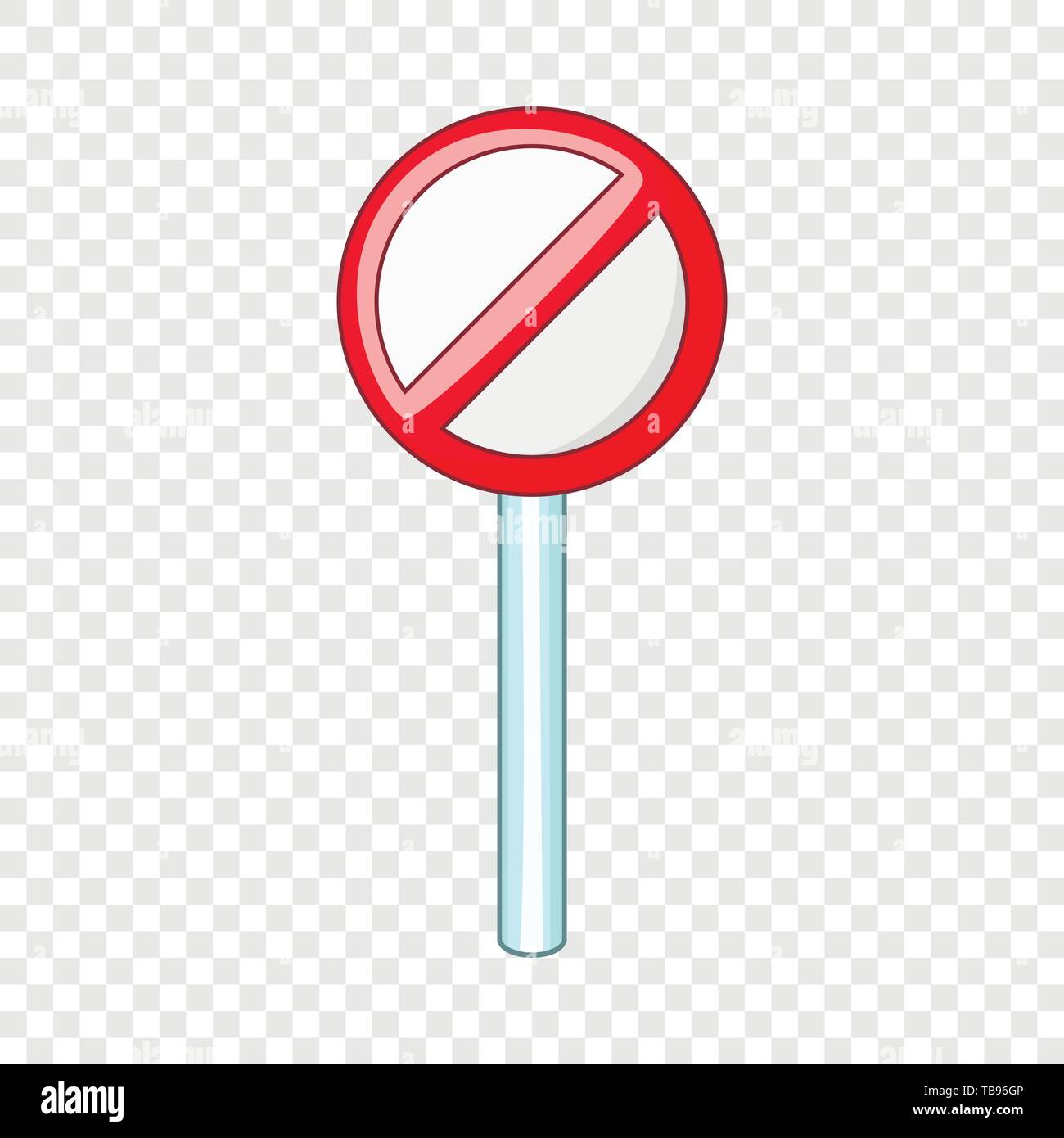 Prohibition sign icon, cartoon style Stock Vector Image & Art - Alamy