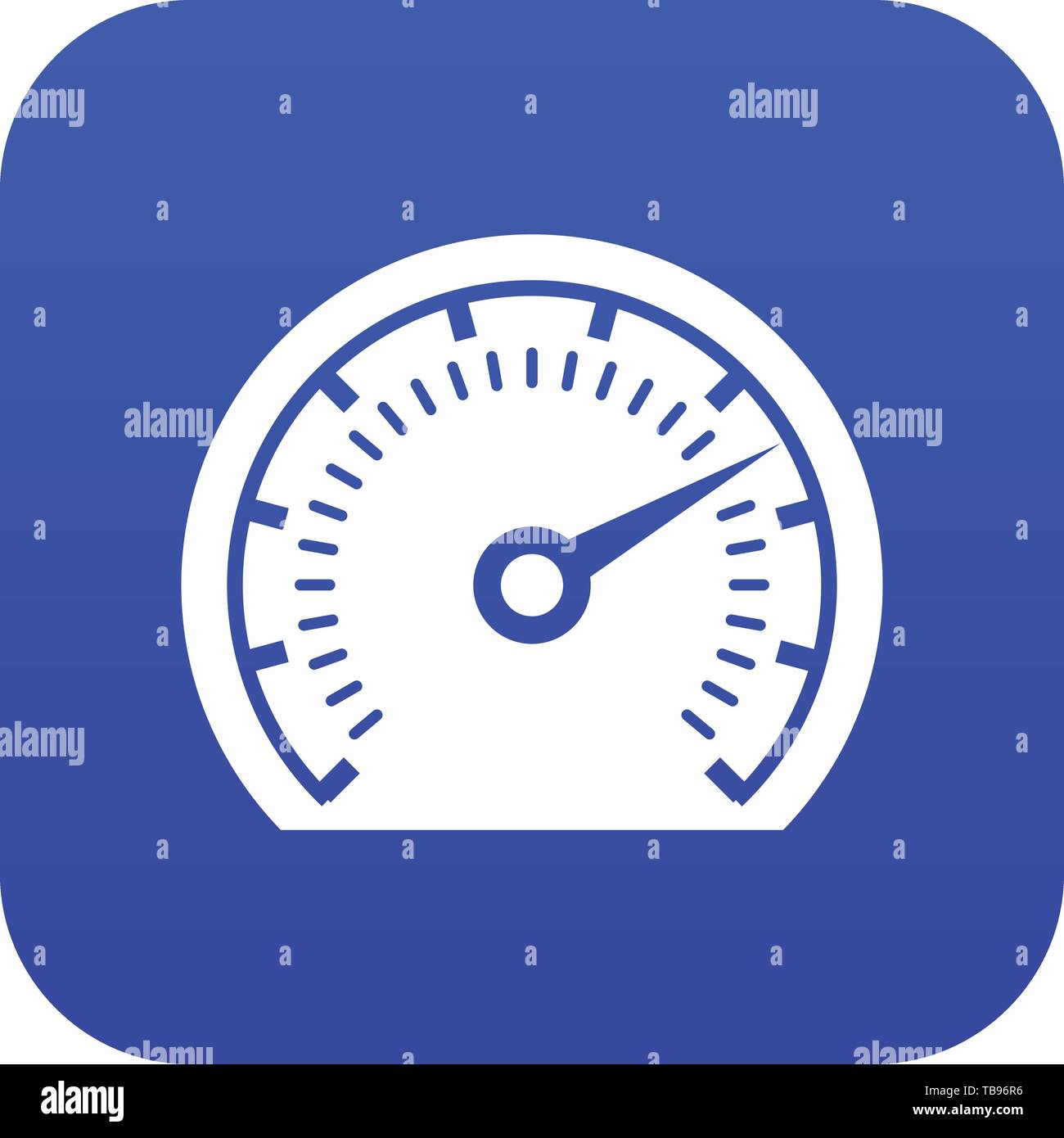 Speedometer icon blue vector Stock Vector Image & Art - Alamy