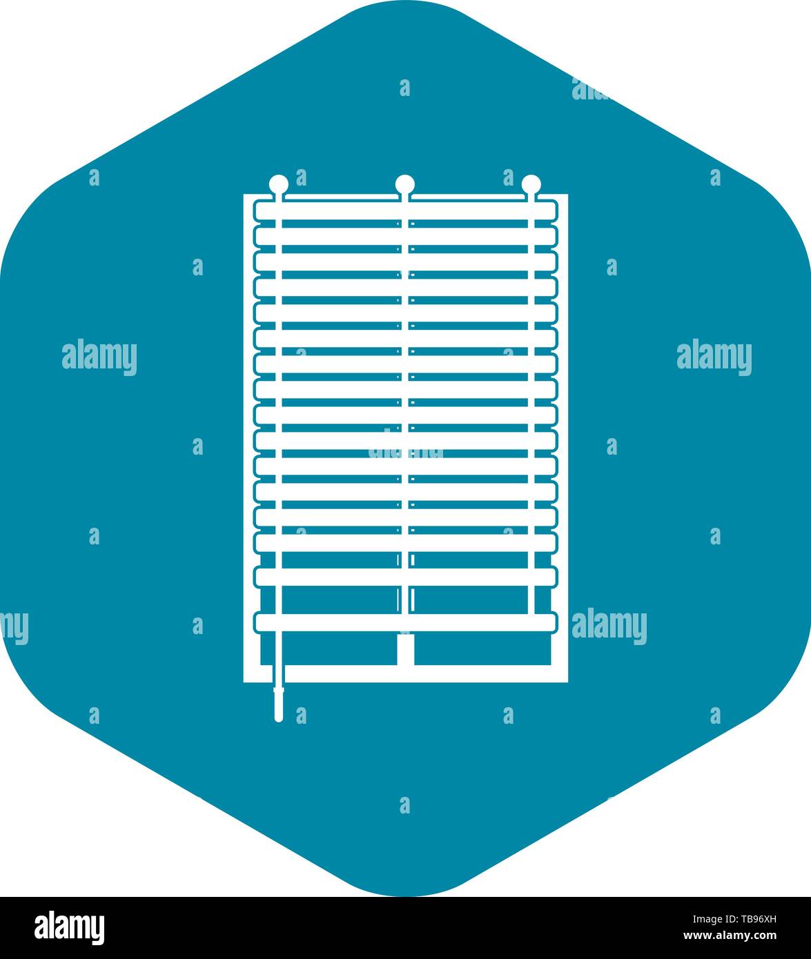 Window with wooden jalousie icon simple Stock Vector Image & Art - Alamy