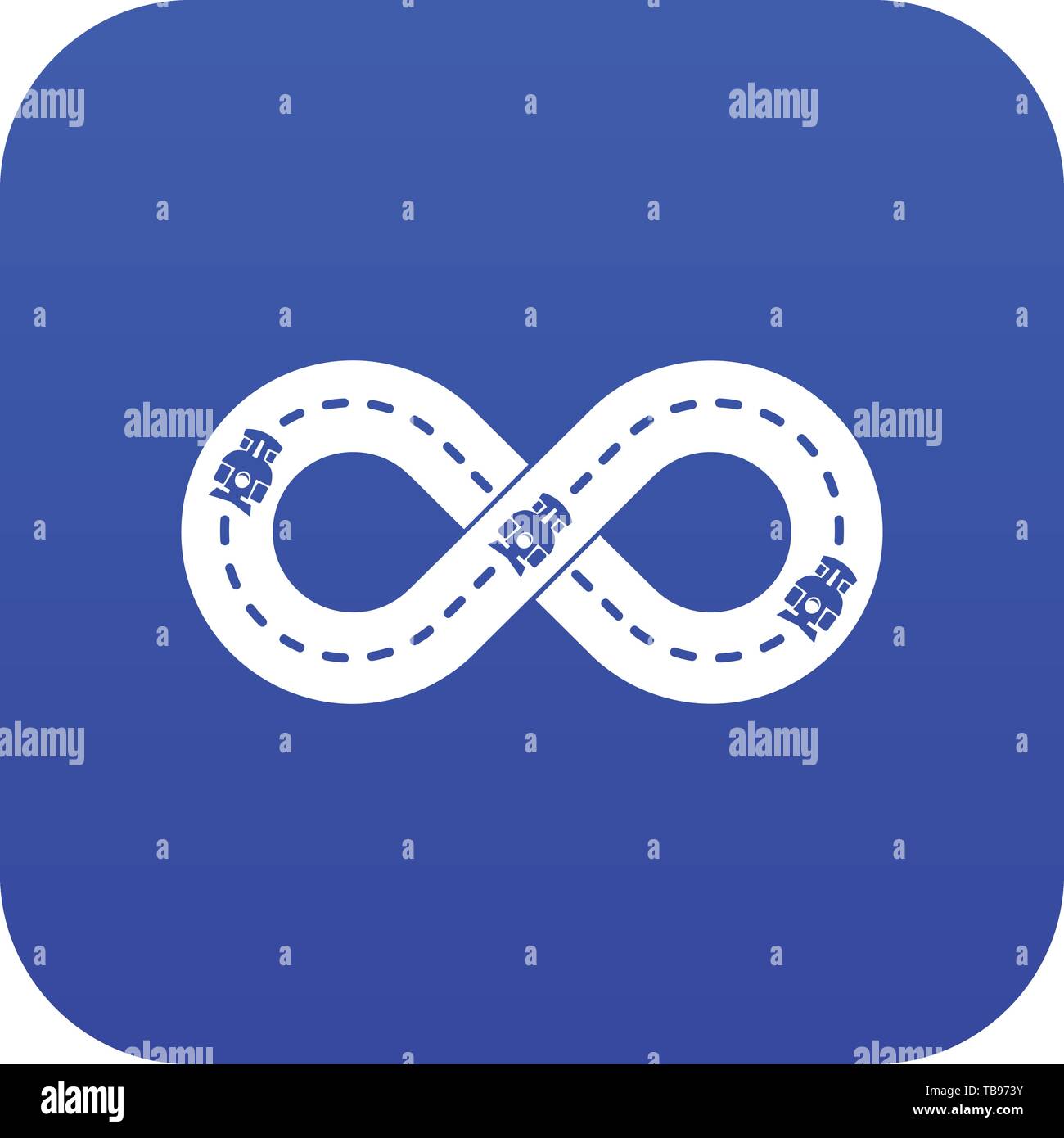 Track icon blue vector Stock Vector Image & Art - Alamy