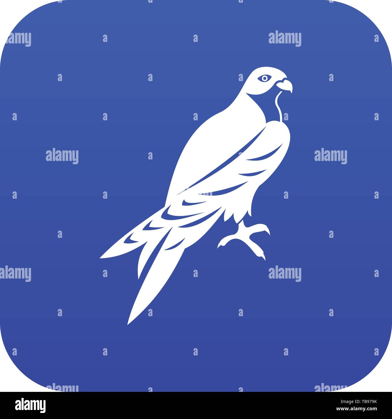 Falcon icon digital blue Stock Vector Image & Art - Alamy