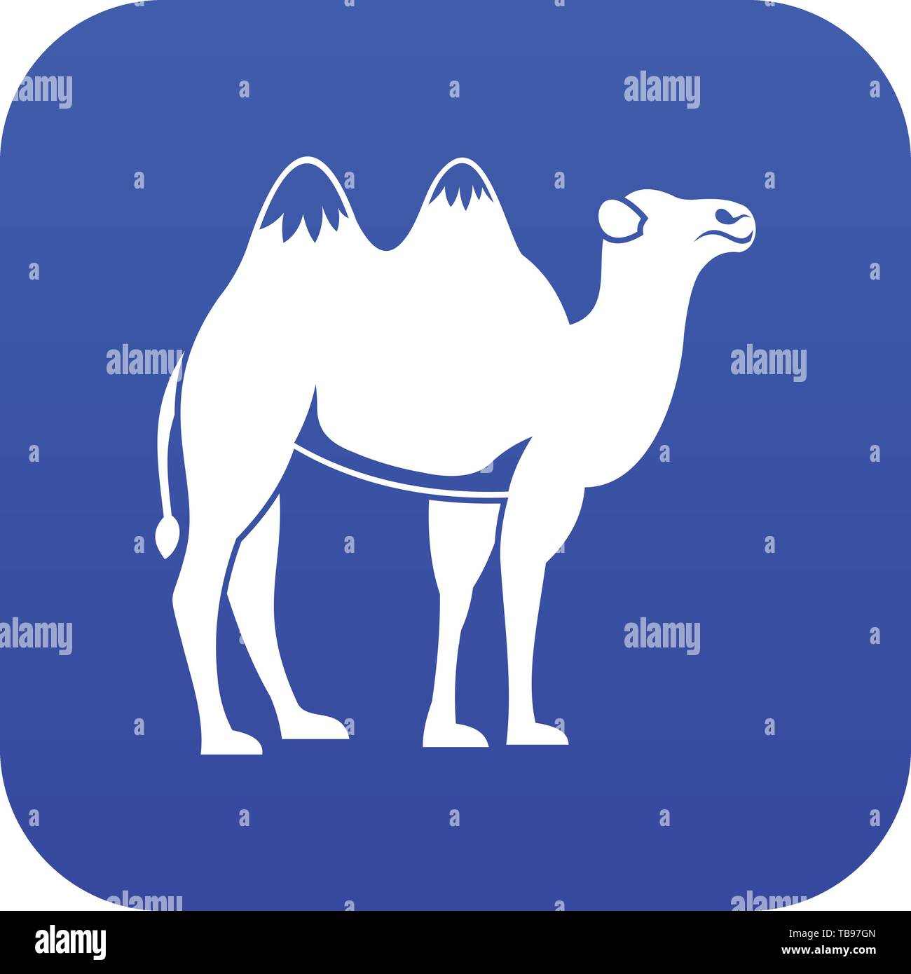 Camel icon digital blue Stock Vector Image & Art - Alamy