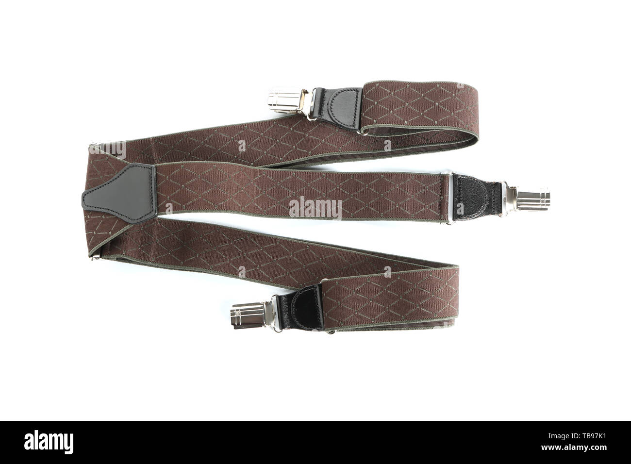 Male braces on white background Stock Photo - Alamy