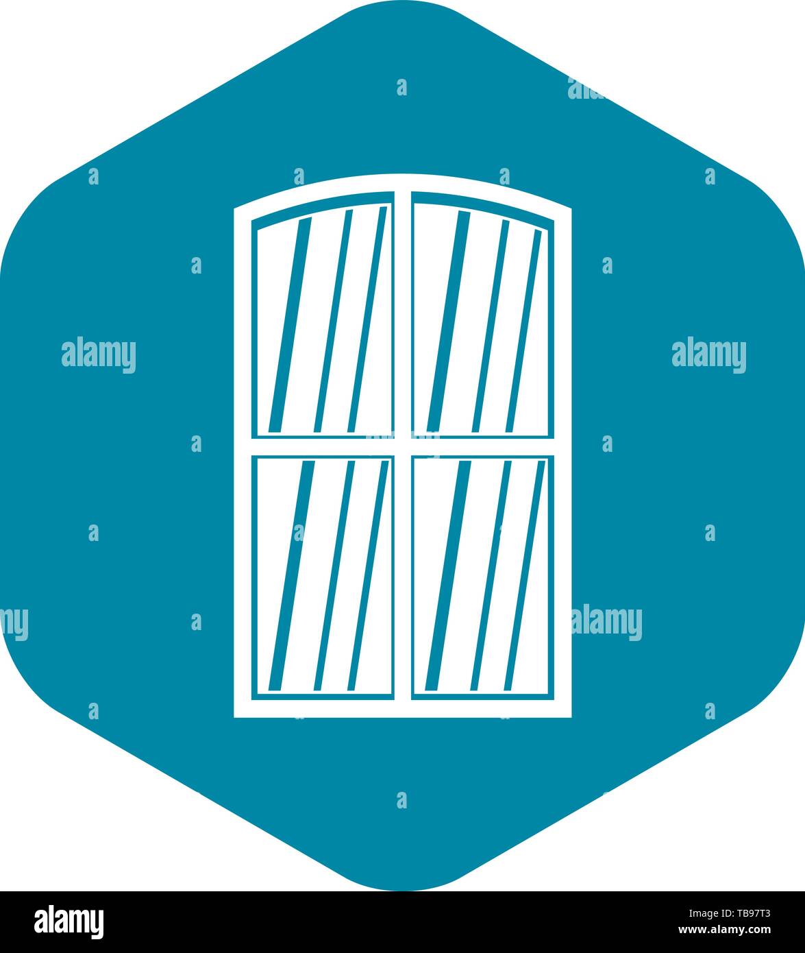 Wooden window icon simple Stock Vector Image & Art - Alamy