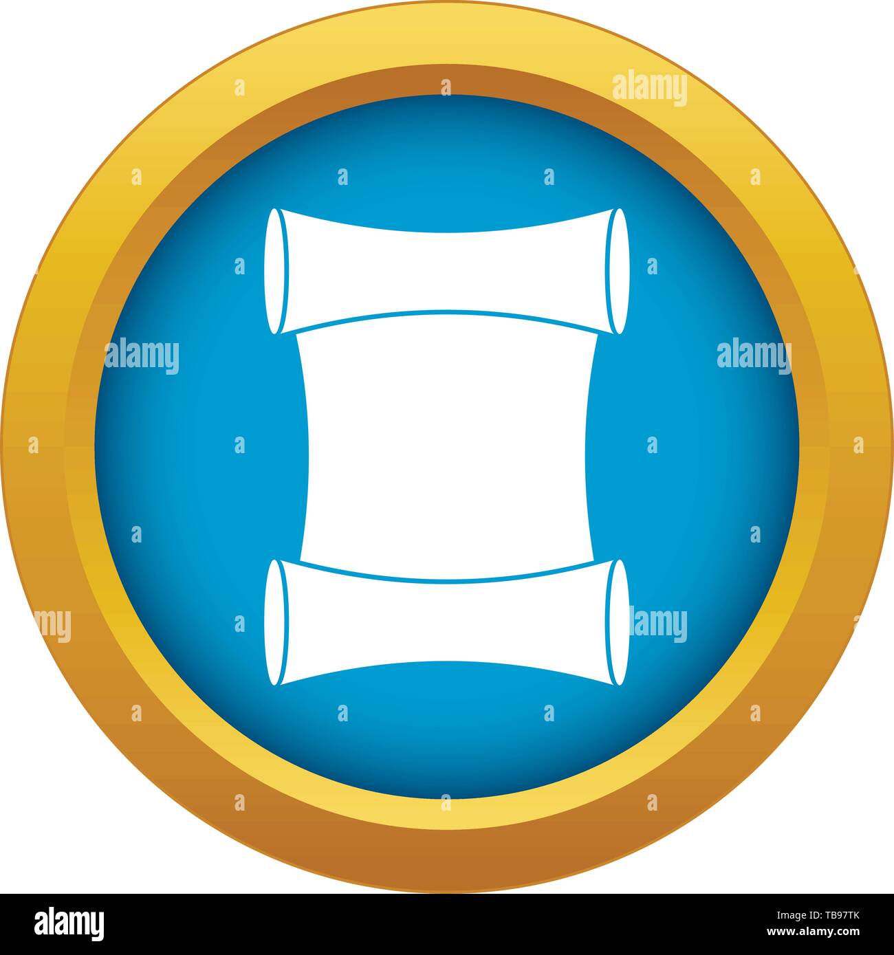 Scroll icon blue vector isolated Stock Vector Image & Art - Alamy