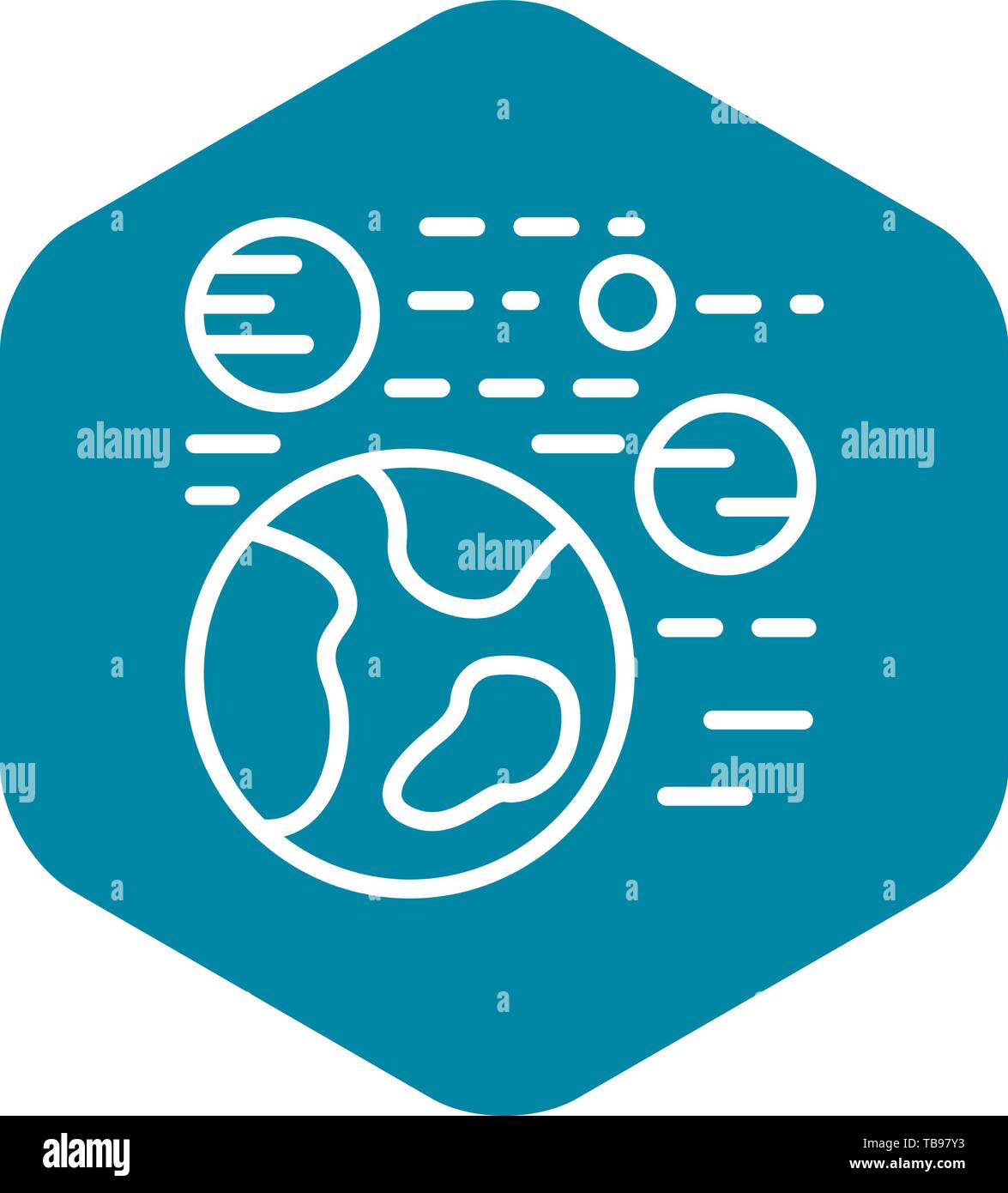 Solar system icon, outline style Stock Vector Image & Art - Alamy