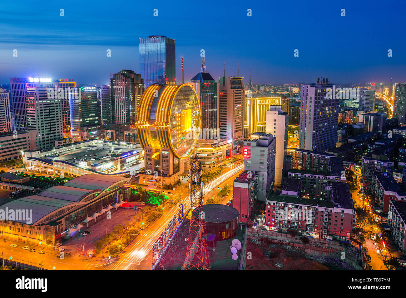 Traffic and night view shenyang hi-res stock photography and images - Alamy