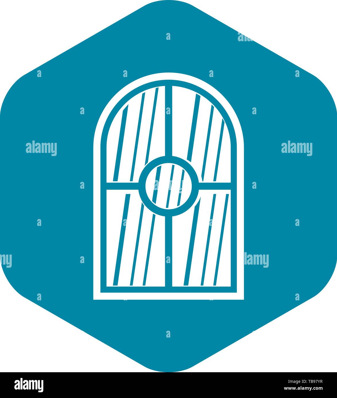 Arched window icon simple Stock Vector Image & Art - Alamy