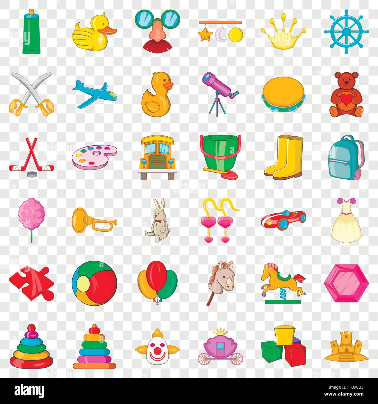 Painting icons set, cartoon style Stock Vector Image & Art - Alamy