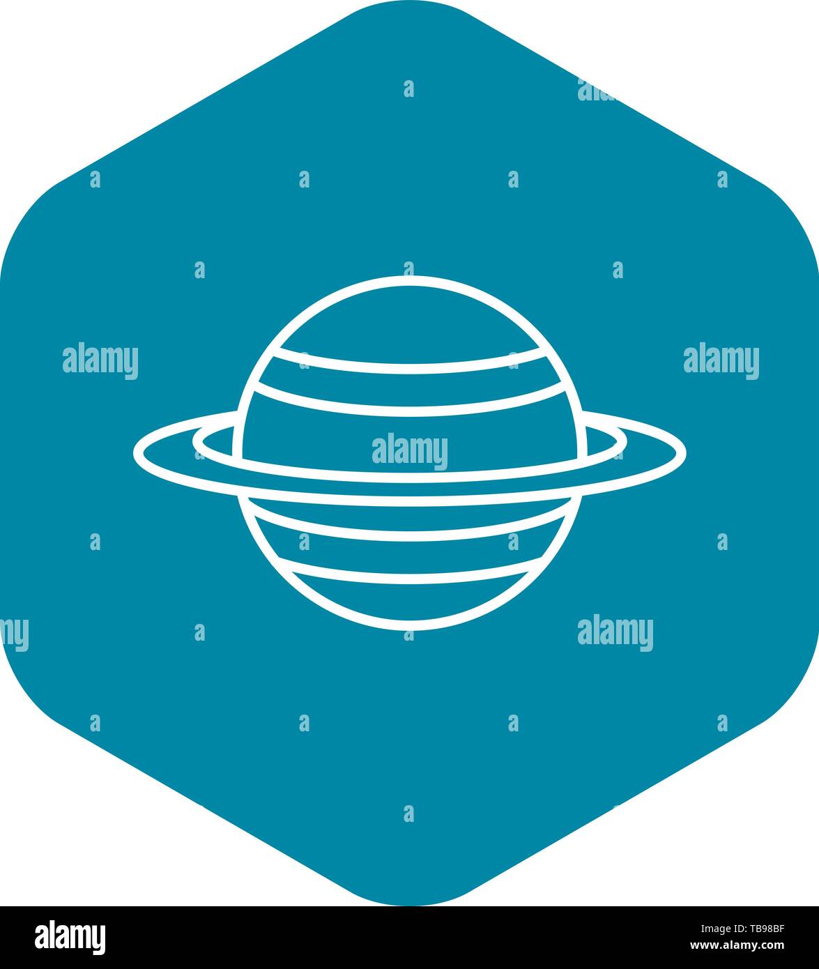 Saturn planet icon, outline style Stock Vector Image & Art - Alamy