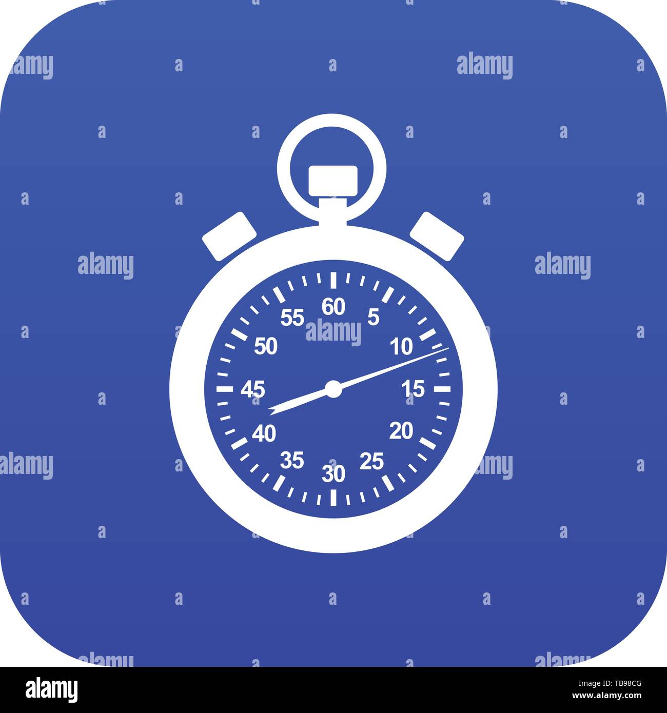 Stopwatch icon blue vector Stock Vector Image & Art - Alamy