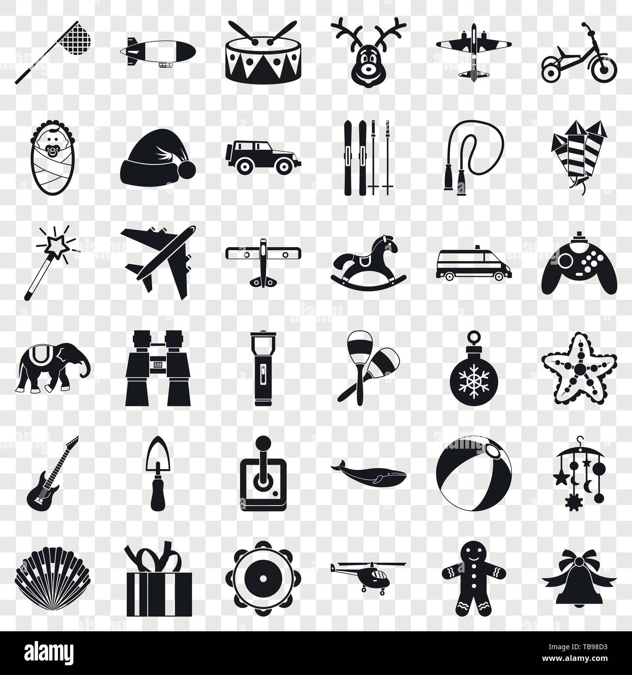 Children icons set, simple style Stock Vector Image & Art - Alamy