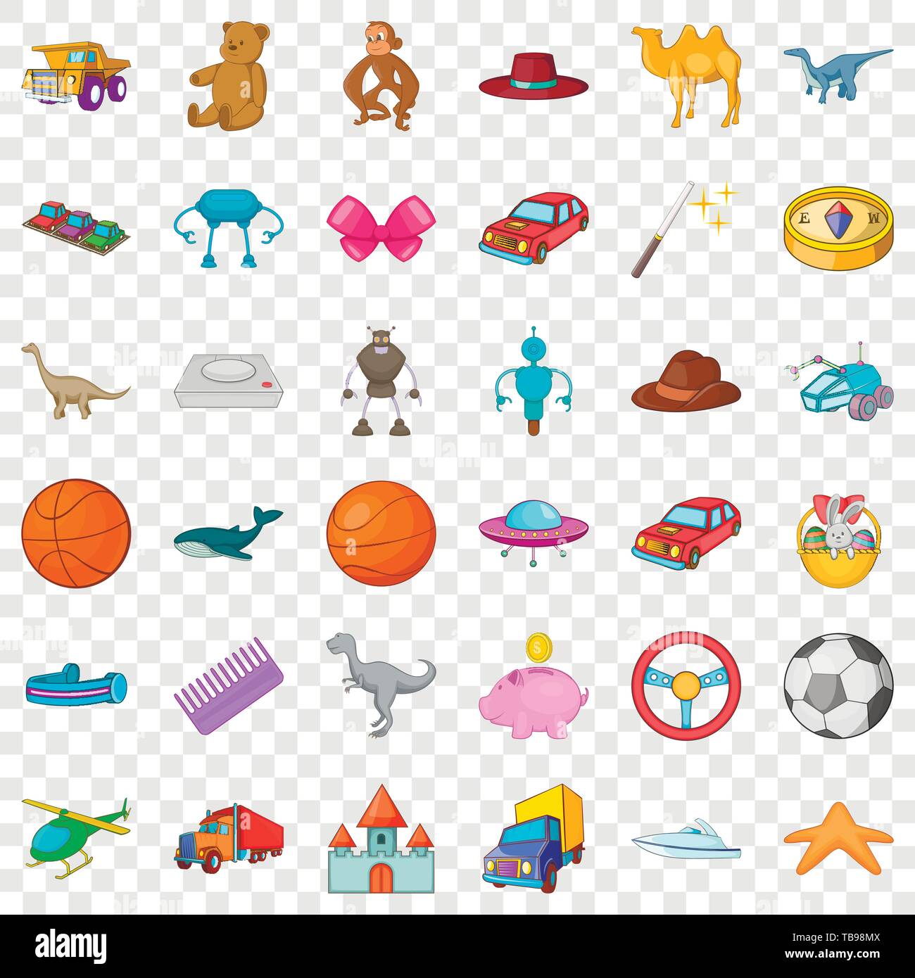 Dolphin icons set, cartoon style Stock Vector Image & Art - Alamy