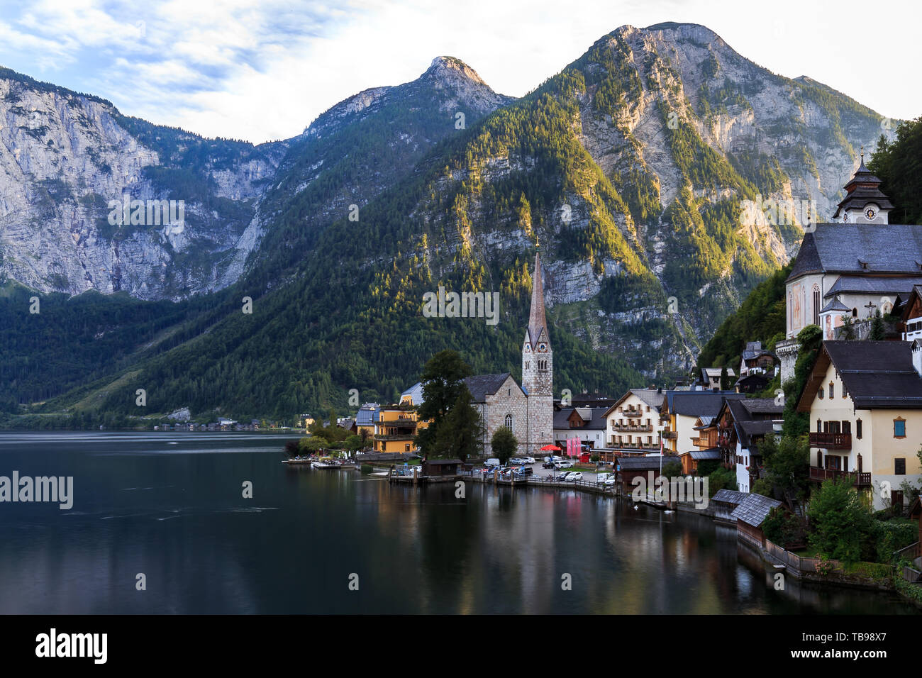 The most beautiful town in Europe, Halstadt Stock Photo - Alamy