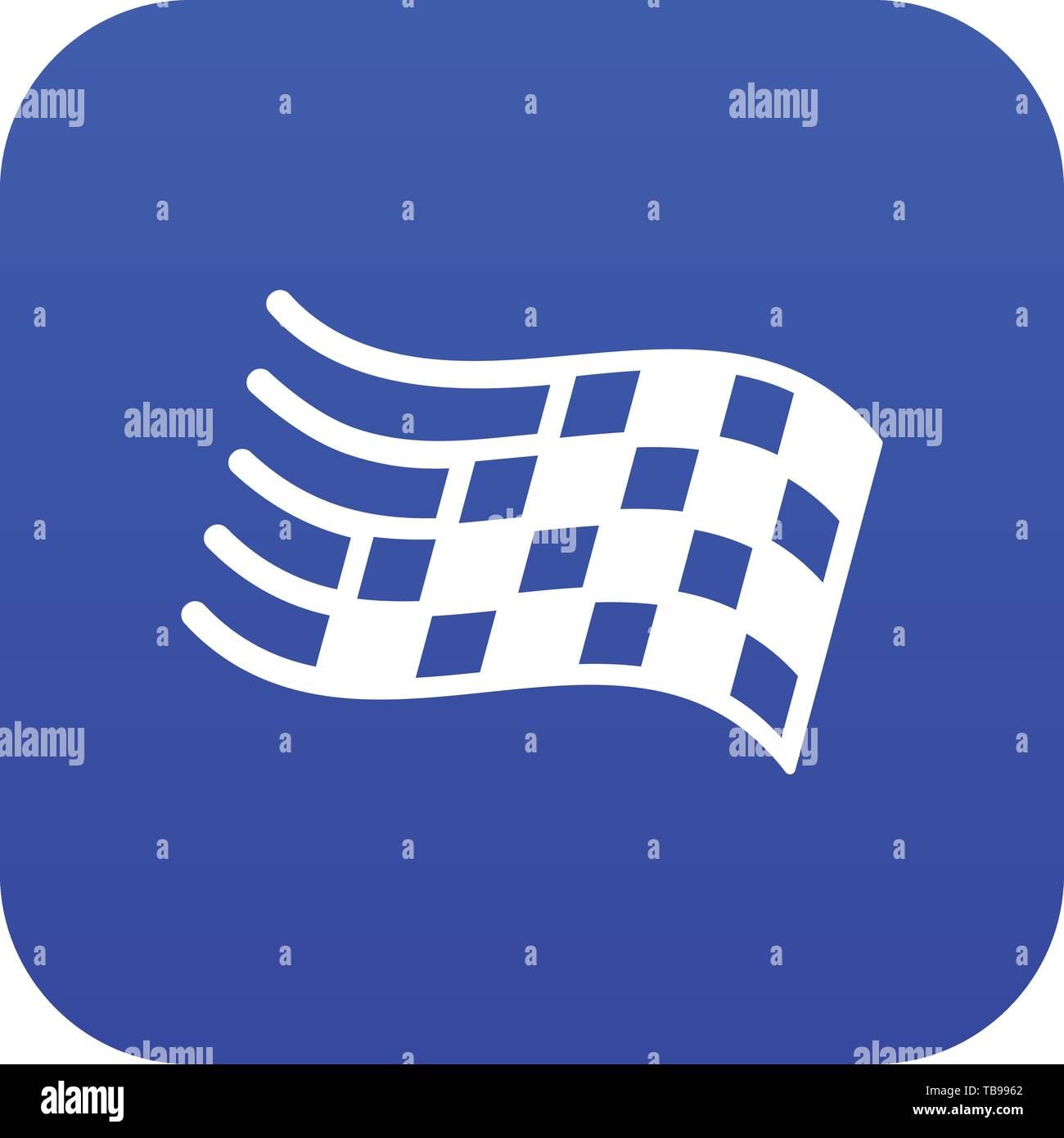 Finish flag icon blue vector Stock Vector Image & Art - Alamy