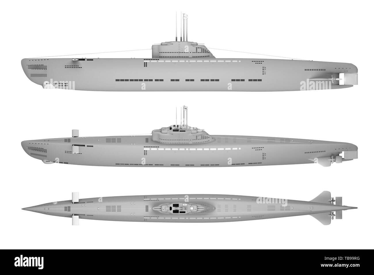 Submarine Side View