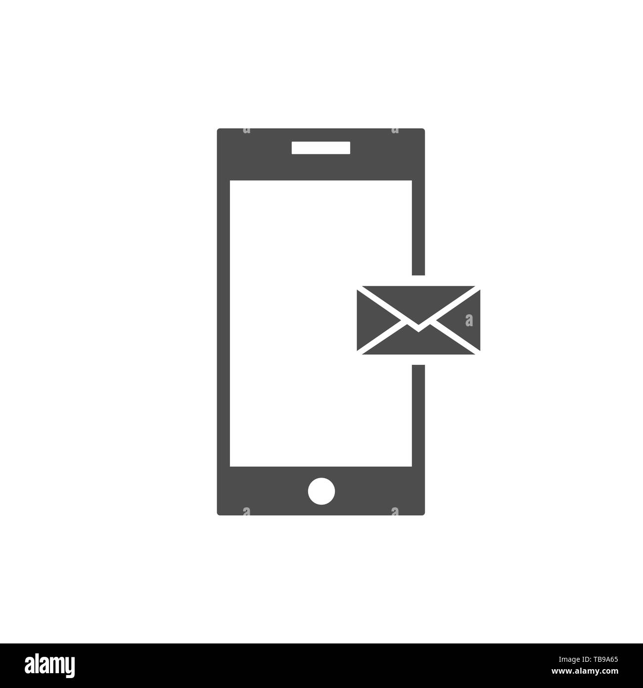 Phone with message icon. Chat sign, Vector Stock Vector Image & Art - Alamy