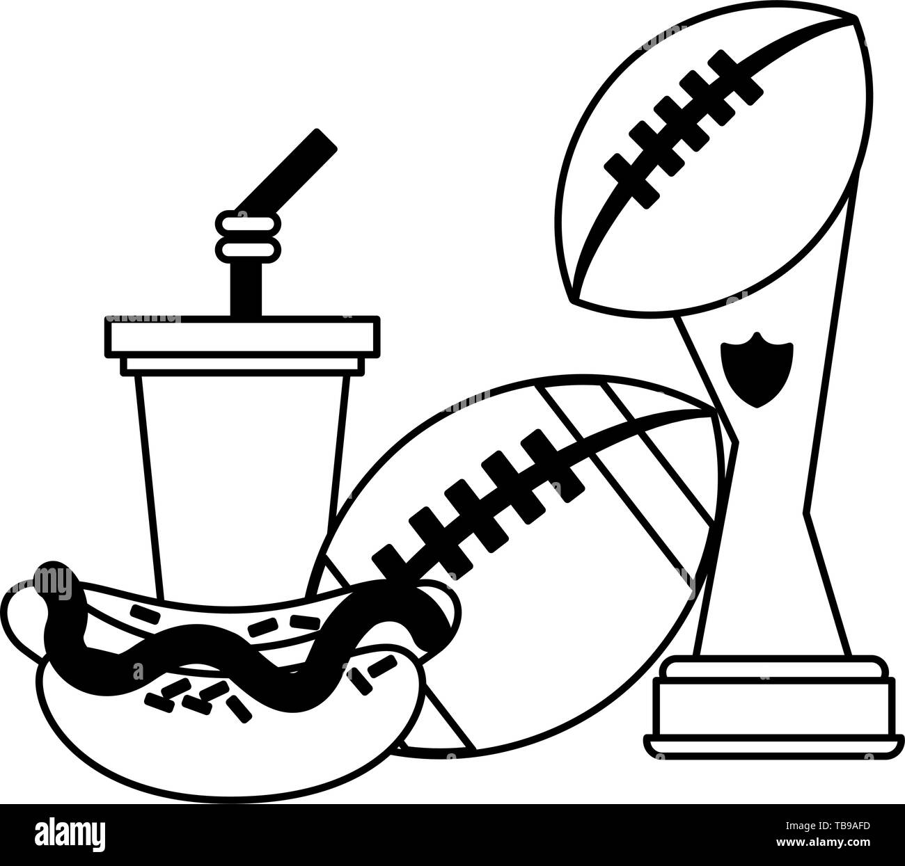 Football match food Black and White Stock Photos & Images - Alamy