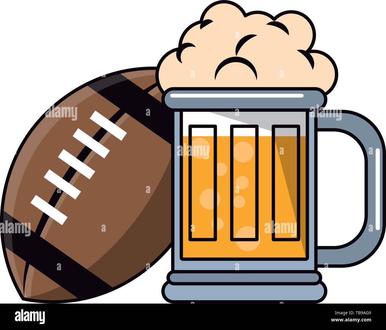 American football sport game cartoons Stock Vector Image & Art - Alamy