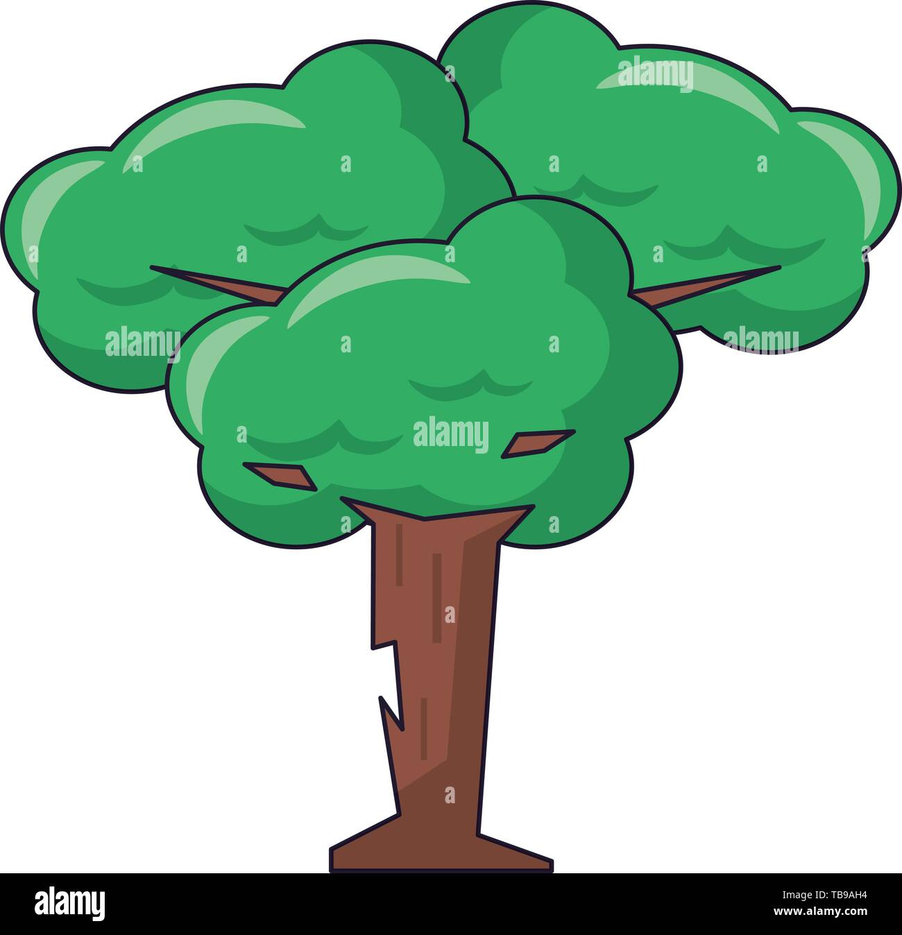 Videogame tree cartoon isolated symbol Stock Vector Image & Art - Alamy