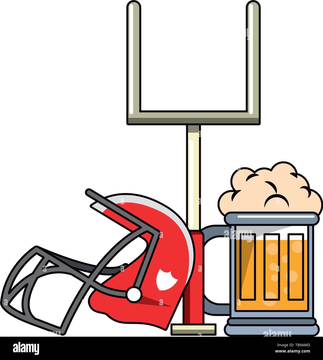 American football sport game cartoons Stock Vector Image & Art - Alamy