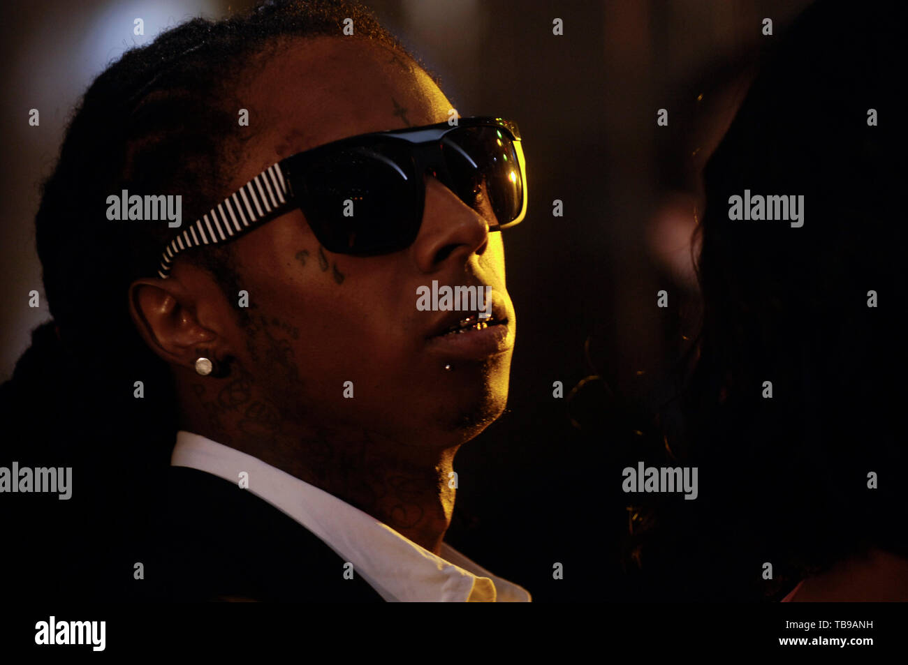 Rap Superstar Lil Wayne on the set of his music video "Prom Queen" at ...