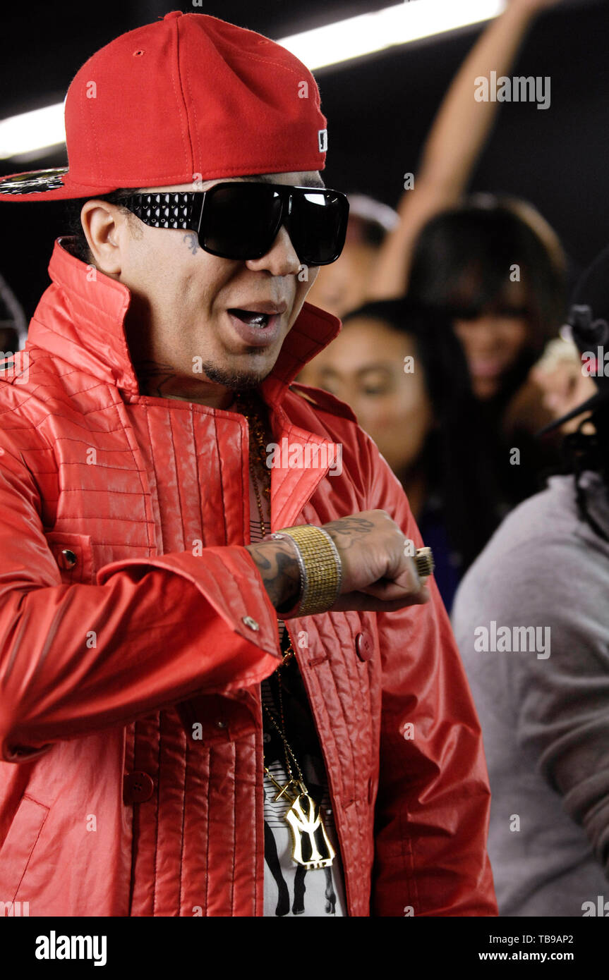 Rapper Gudda Gudda on the set of his music video with Young Money ...