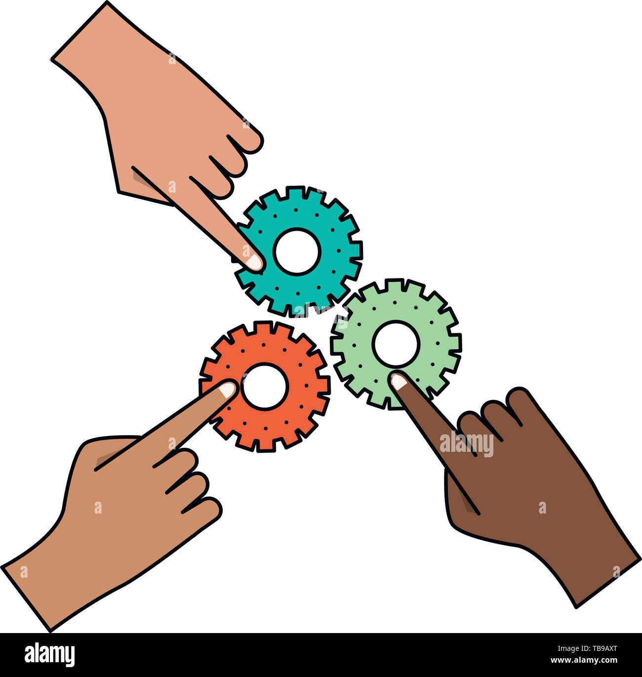 Touching detail Stock Vector Images - Alamy