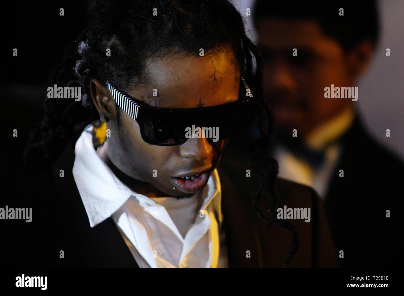 Rap Superstar Lil Wayne on the set of his music video "Prom Queen" at ...