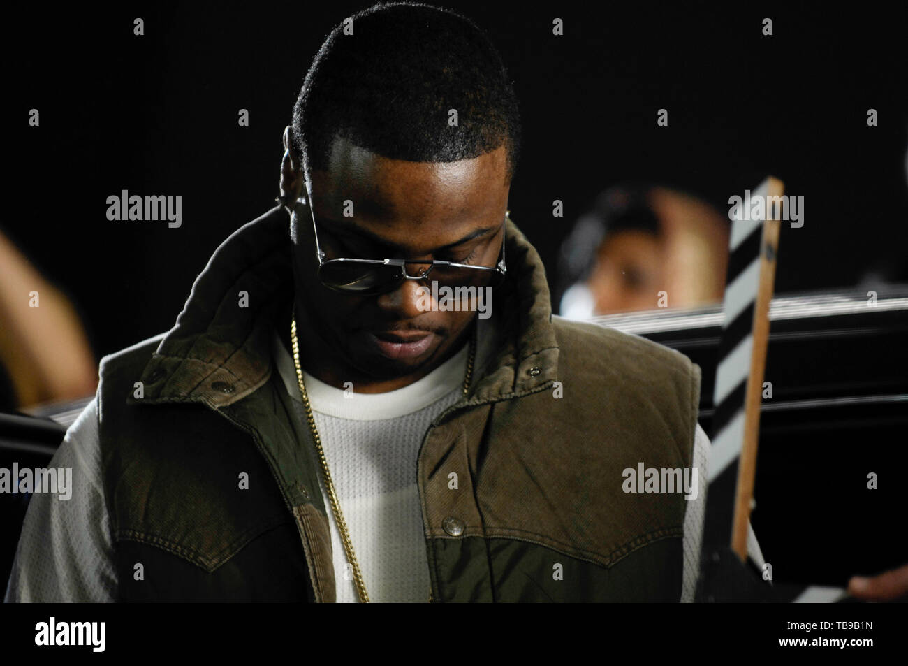 Rapper Jae Millz on the set of his music video with Lil Wayne and Young ...