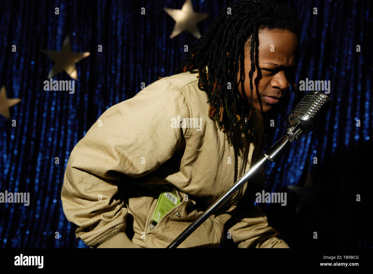 Rapper Lil Chuckee on the set of Lil Wayne's music video "Prom Queen ...