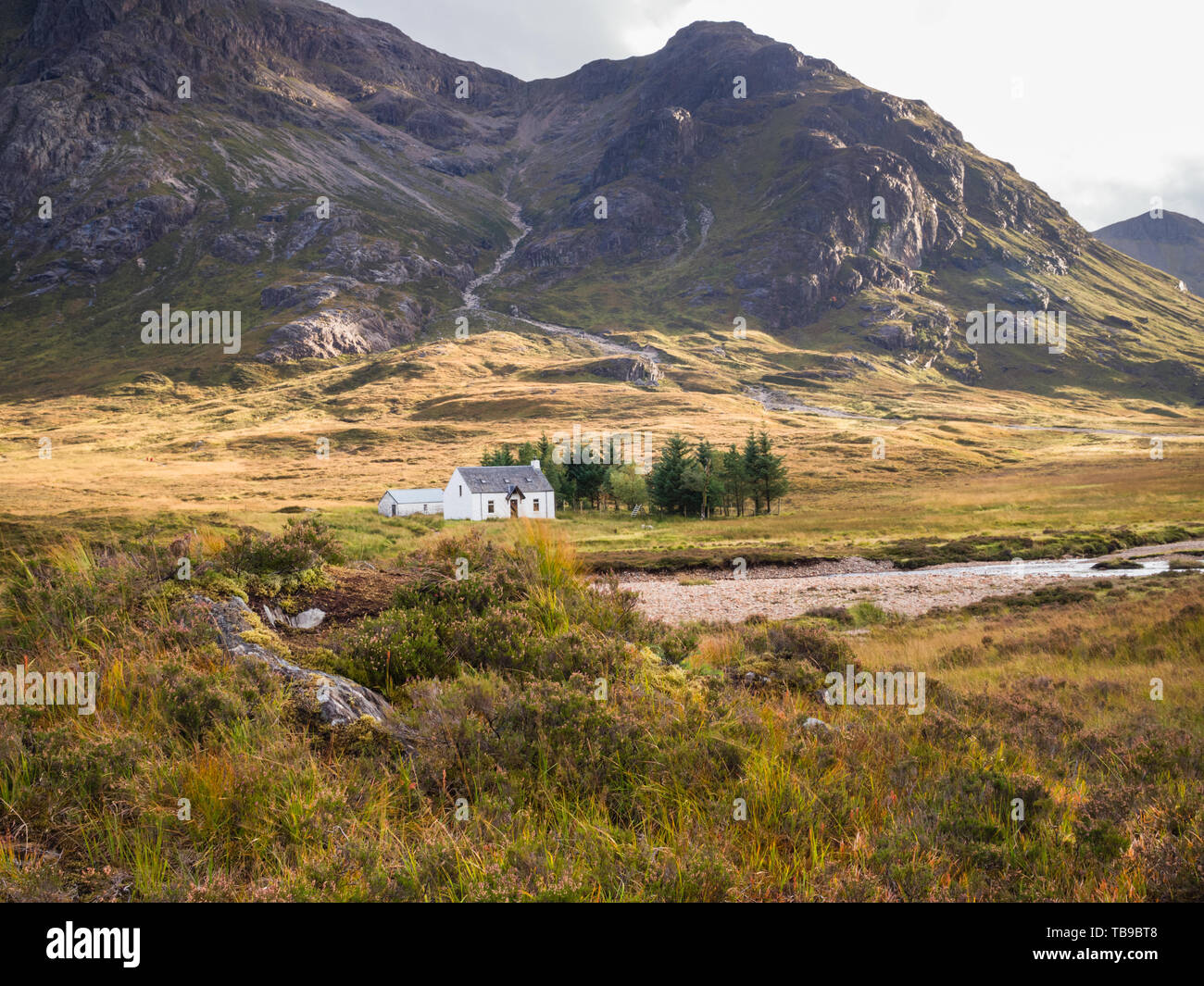 Remote Lagangarbh Hut along River Coupall in Glen Coe, Scottish ...