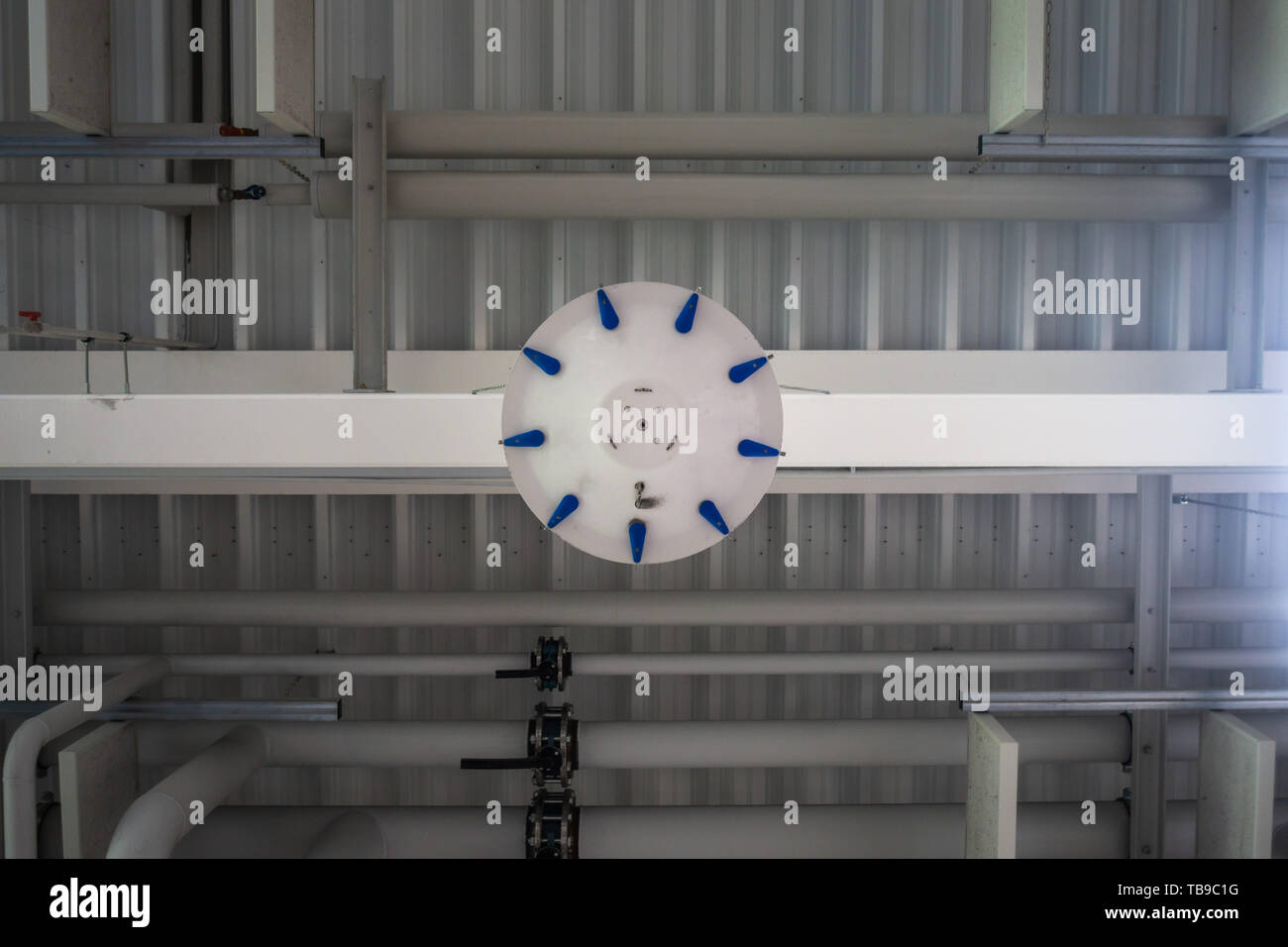 Humidity Control System in Warehoue Roof Turned Off Industrial Stock ...