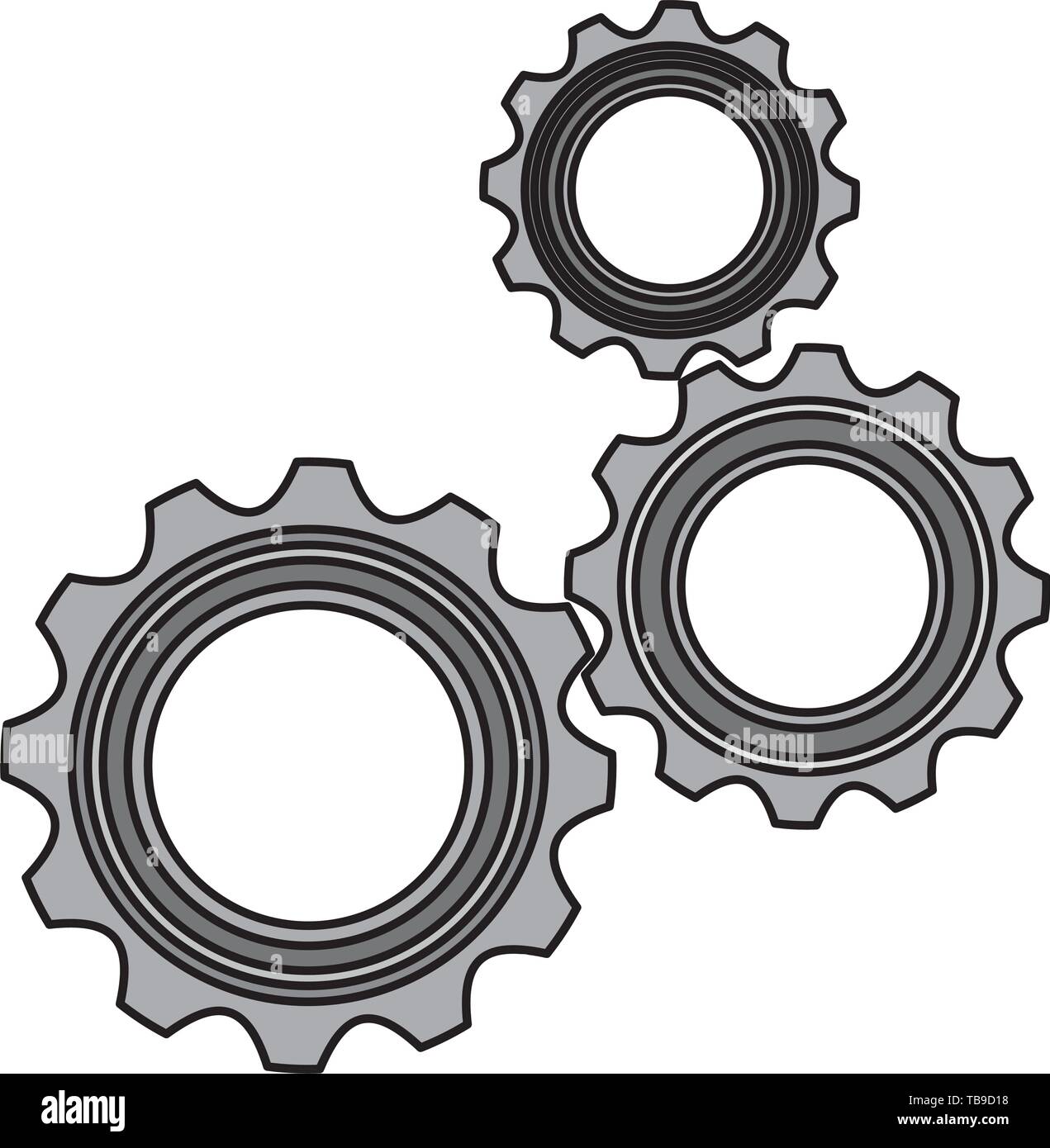 gears machine setup isolated icons Stock Vector Image & Art - Alamy