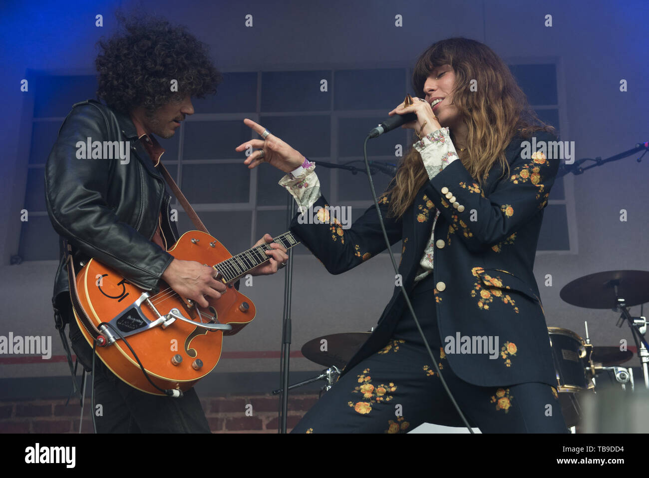 London, UK. French singer Lou Doillon performs on The Firestone Stage ...